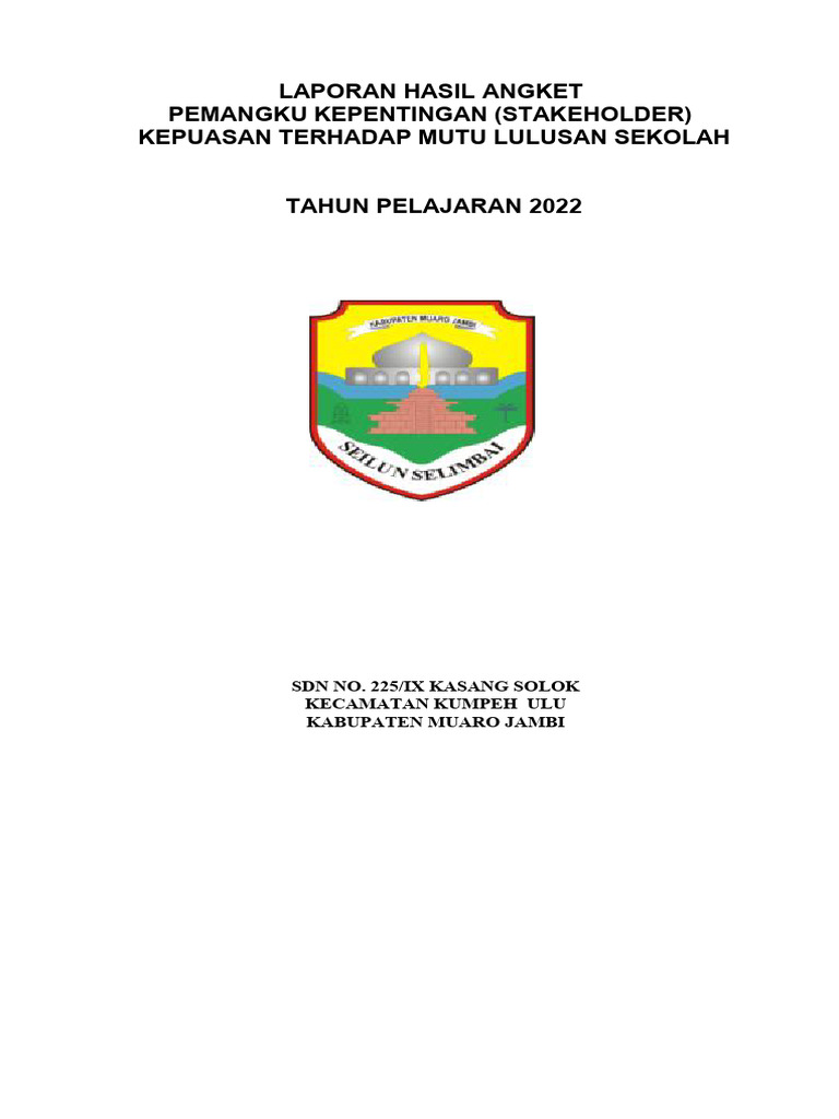 Angket Pemangku Kepentingan, Butir 11 | PDF