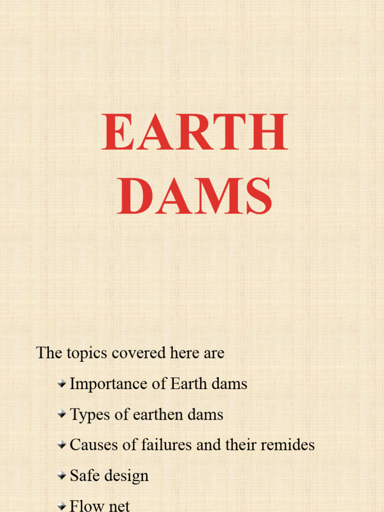 Earth Dams | PDF | Dam | Soil