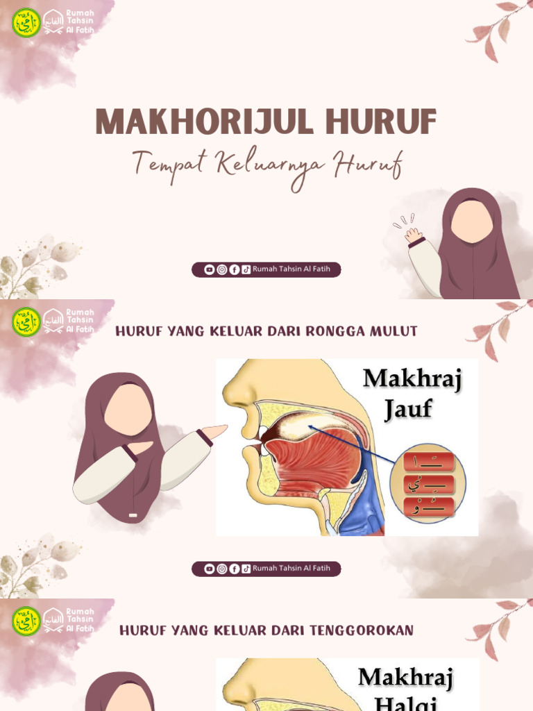Makharijul Huruf by RTA | PDF | Seni & Disiplin Bahasa