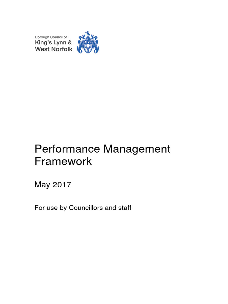 Performance Management Framework 2017 | PDF | Governance | Audit Performance Management Framework 2017 | PDF | Governance | Audit