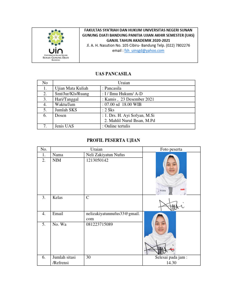 Neli Zakiyatun Nufus - IH C | PDF