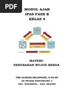 Modul Ajar IPAS Kelas IV Perubahan Wujud Benda | PDF