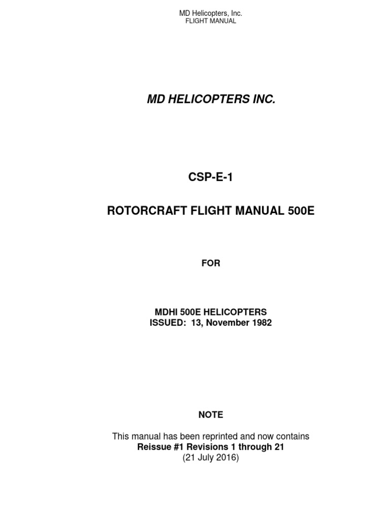 Flight Manual Revision 21 | PDF | Aviation | Aircraft