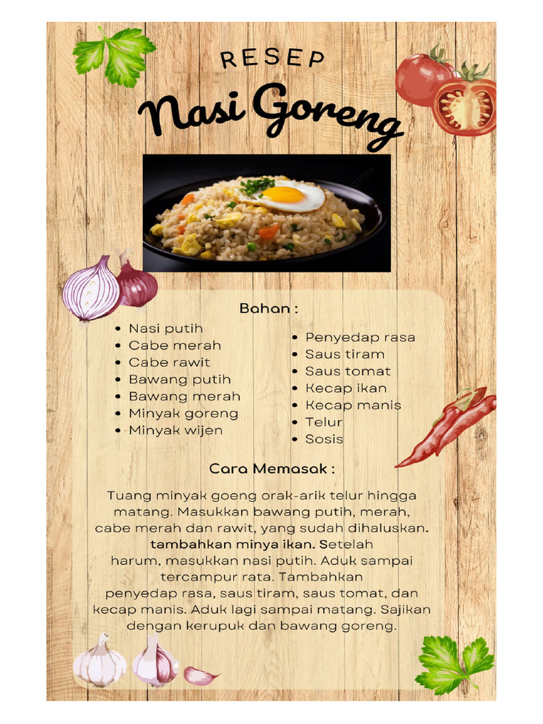 RESEP NASI GORENG | PDF