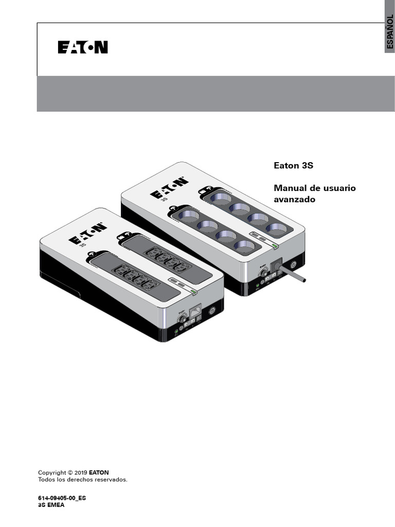 Eaton 3sgen2 Advanceduser Manual Es Es HR | PDF | USB | Diodo emisor de luz