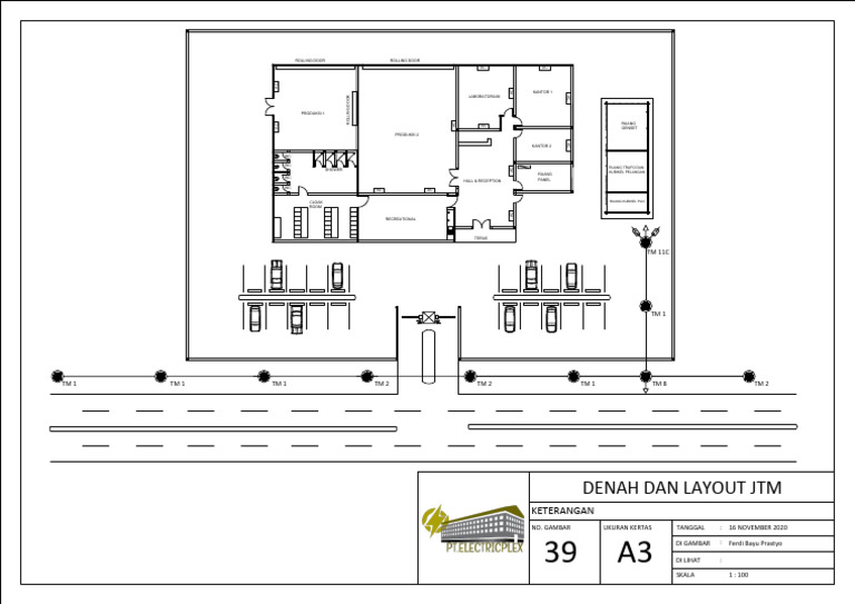 Denah dan Layout Laboratorium JTM | PDF