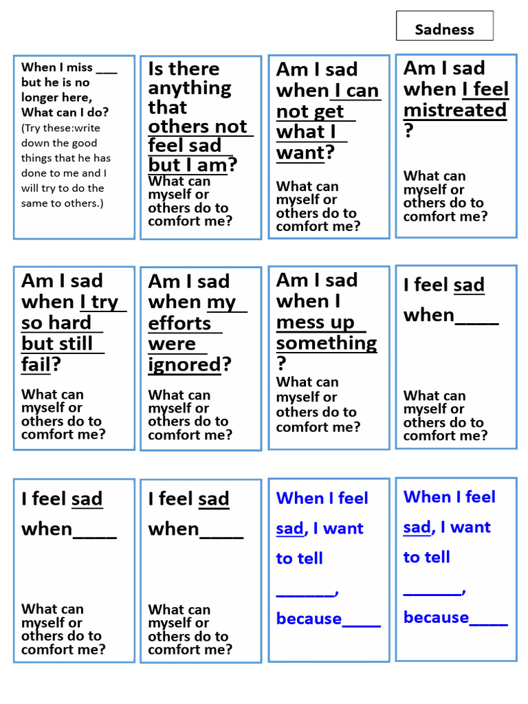 Sadness Question | PDF | Career & Growth | Self-Improvement