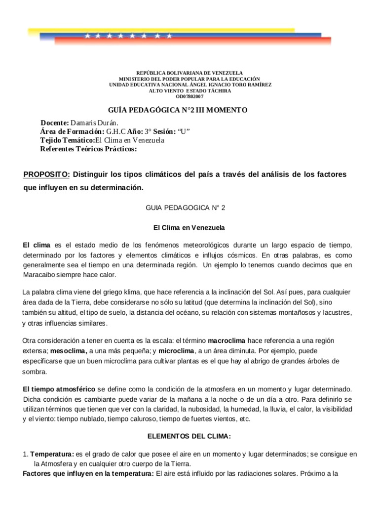 GHC 3er Año Act. 2 III Aitr | PDF | Clima | Herida