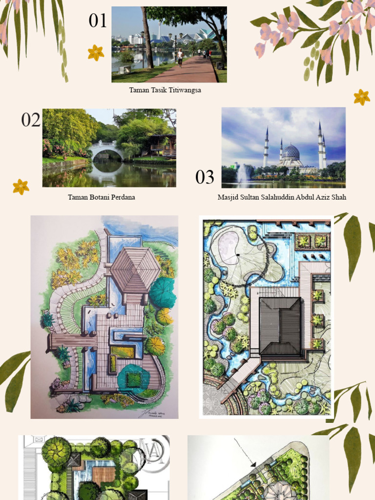 Slide Presentation Reka Bentuk Landskap PSV T2 | PDF | Seni