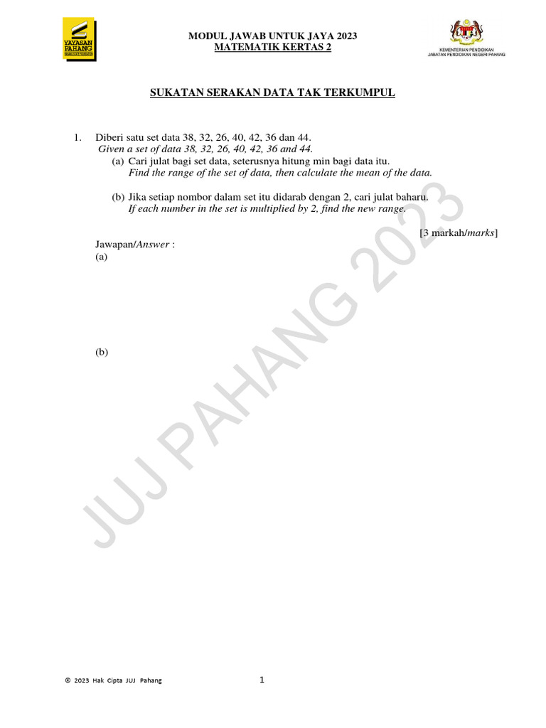 Sukatan Serakan f4 | PDF