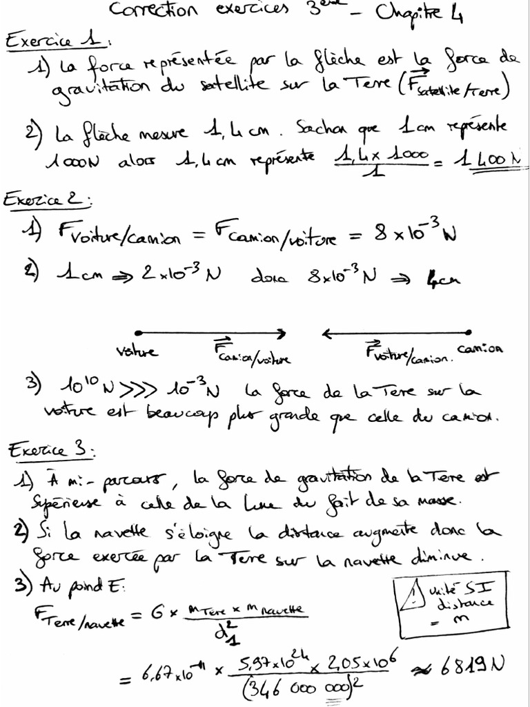 Chap4- Exercices correction 3eme | PDF