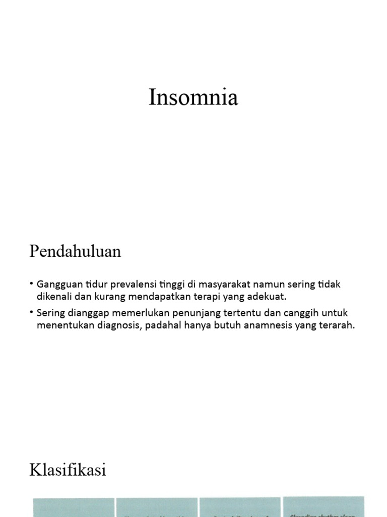 Insomnia | PDF