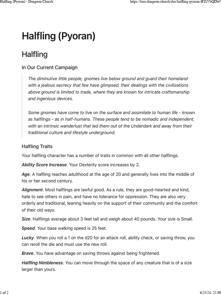 Halfling Pyoran fFZiVbQDbC | PDF | Religion & Spirituality