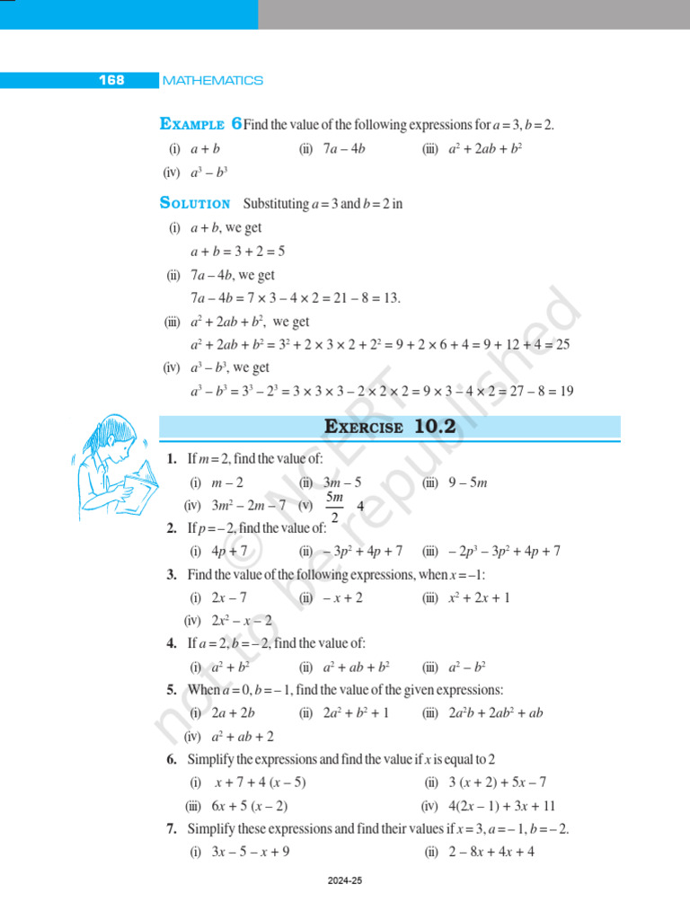 Sheet 19 (Algebraic Expressions) | PDF | Factorization | Variable ...