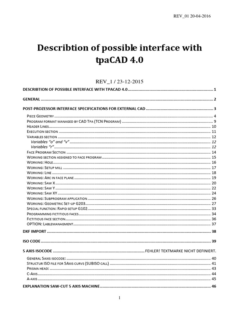 TpaCAD 4.0 Interface Overview | PDF | Cartesian Coordinate System | Angle