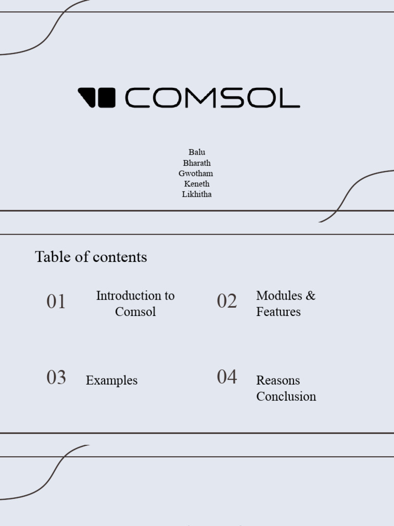 Comsol FINAL Presentation | PDF | Simulation | Computer Simulation