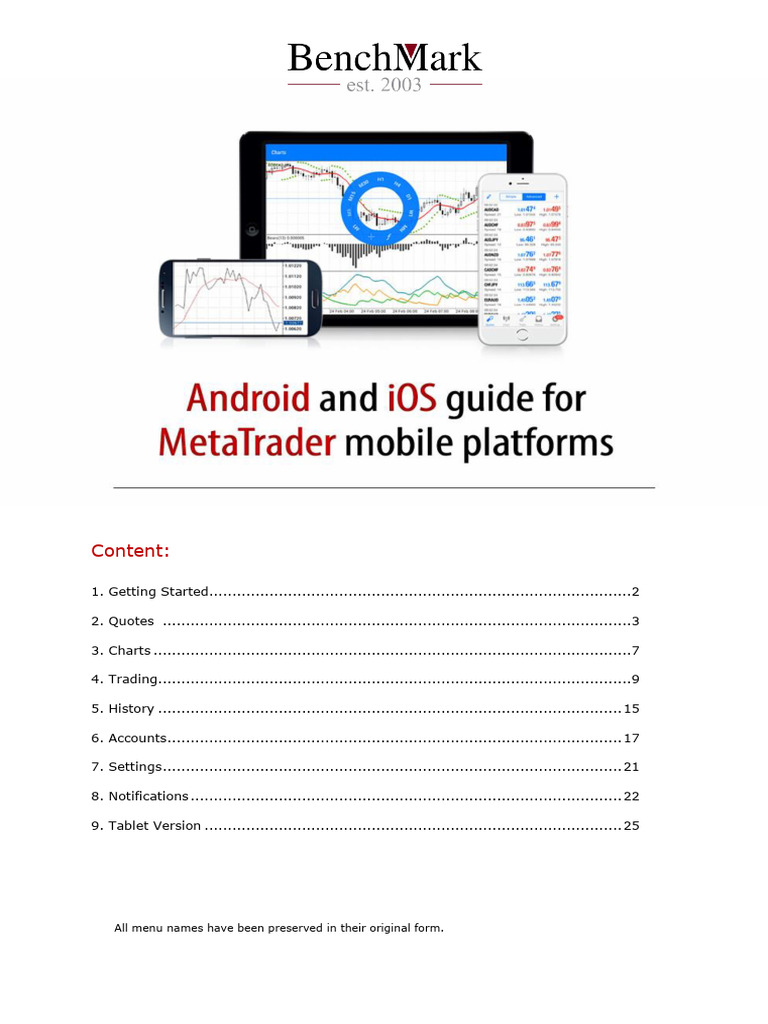 Mobile MetaTrader User Guide | PDF | Order (Exchange) | Android ...