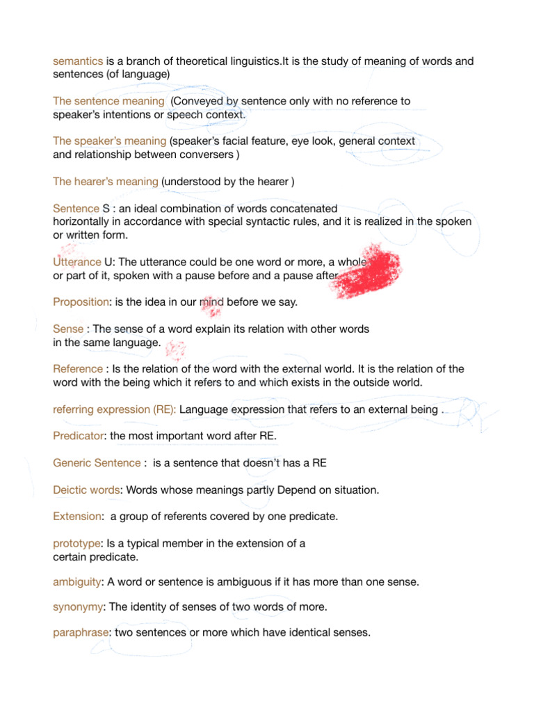 Key Concepts in Linguistic Semantics | PDF | Semantics | Word