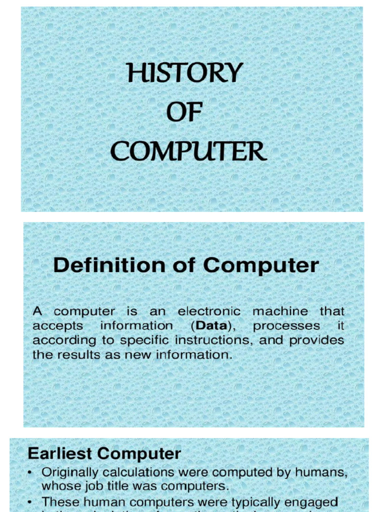 Creative Tech Computer History | PDF