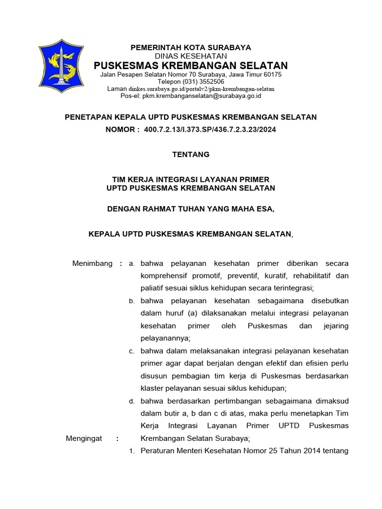 SP TIM KERJA ILP REV 2024 | PDF