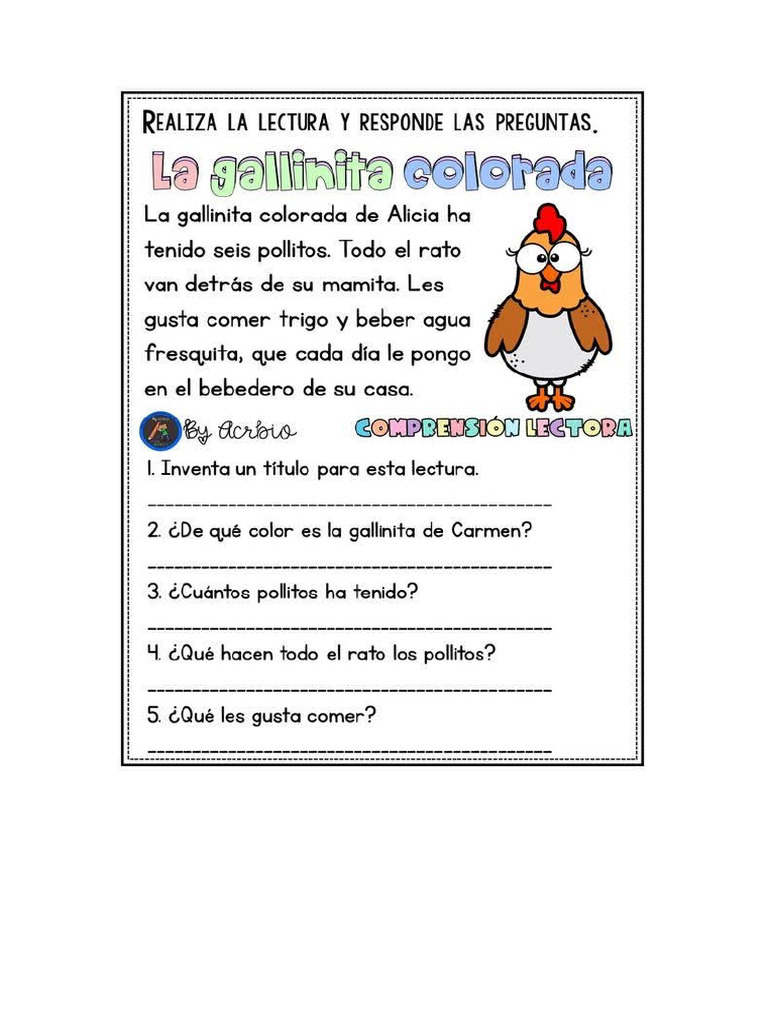gallina colorada | PDF