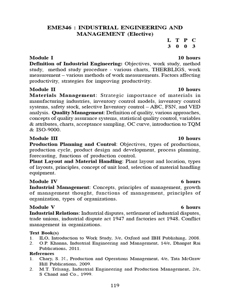 Industrial Engineering Essentials | PDF