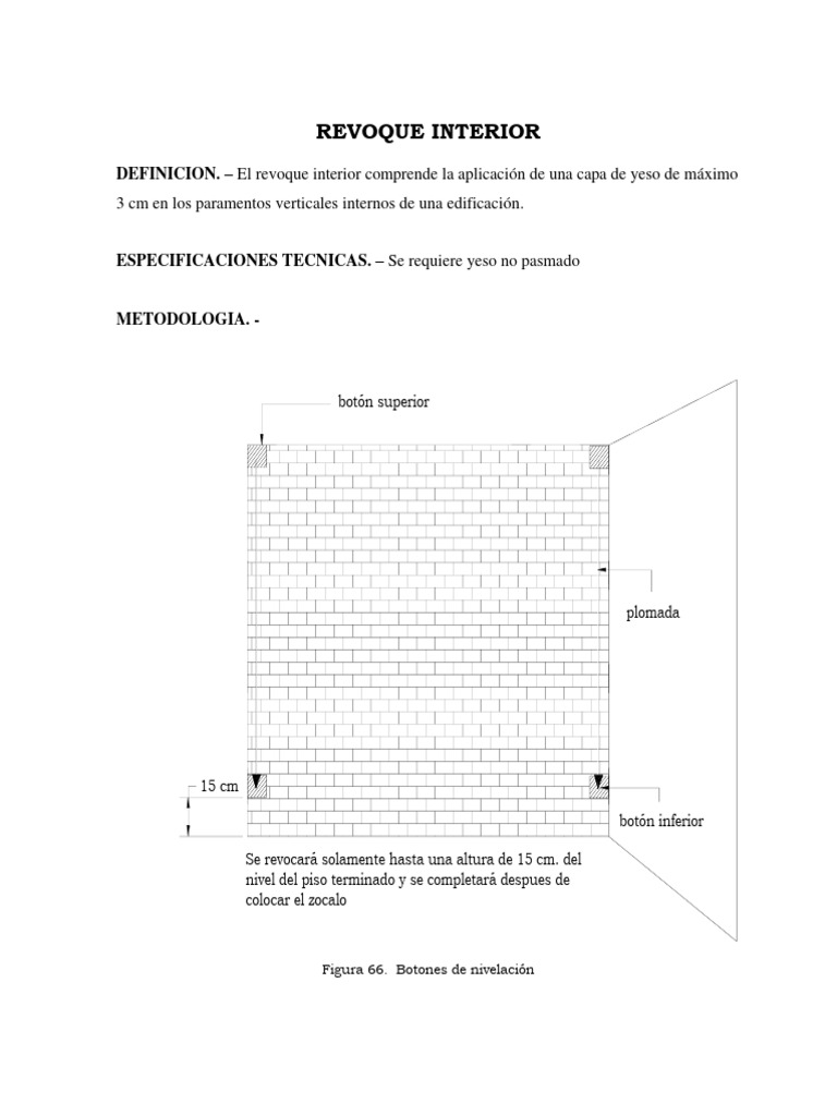 revoque interior, revoque exterior, relleno compactado | PDF ...