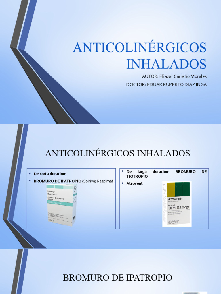 Anticolinérgicos Inhalados | PDF