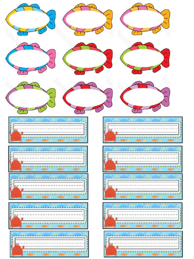 Fish Name Tags | PDF