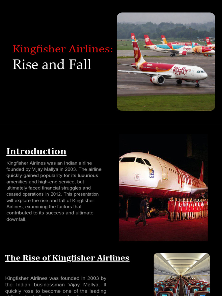 Kingfisher Airlines Rise and Fall Presentation | PDF | Economies | Private Sector