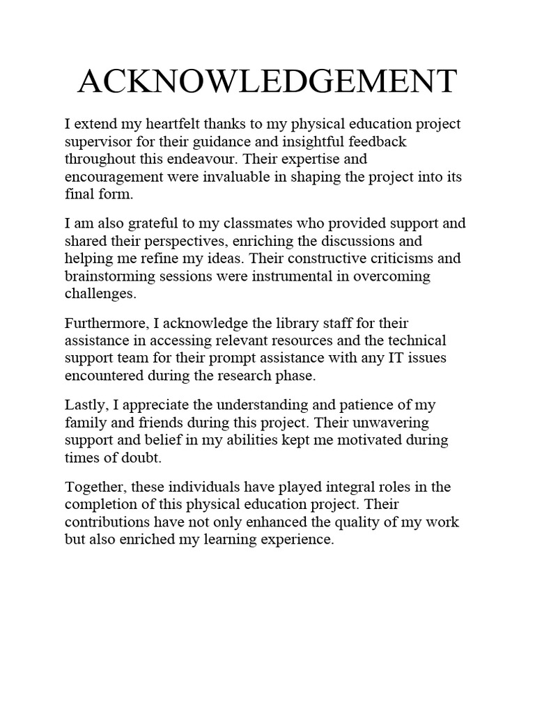 ACKNOWLEDGEMENT | PDF