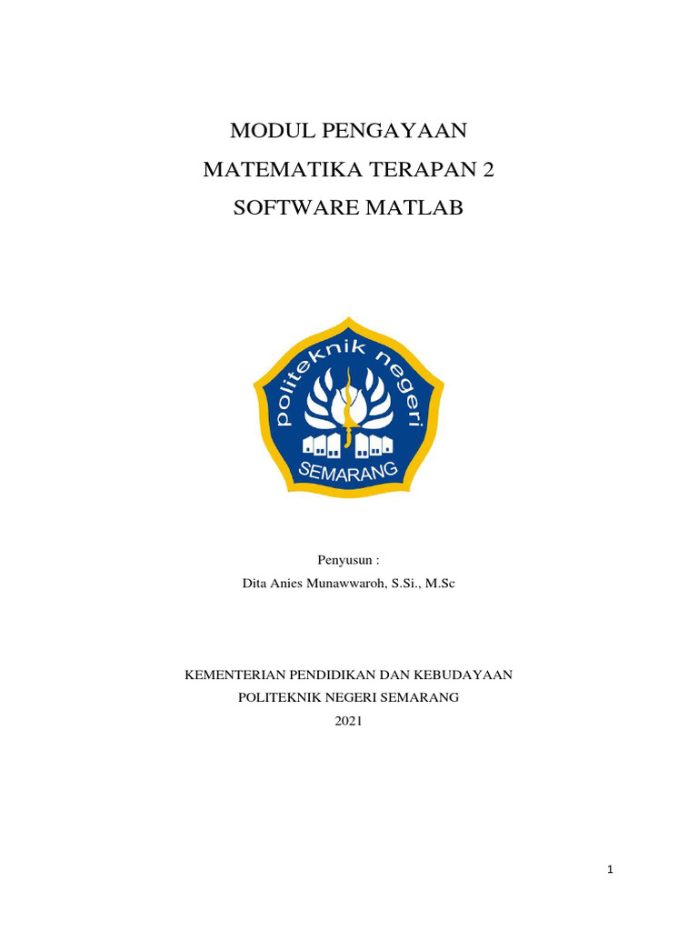 Finalisasi Modul Matlab | PDF