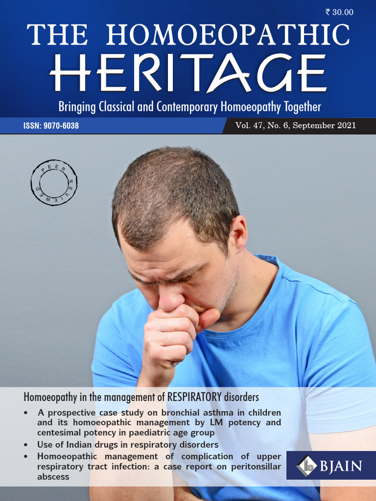 Homoeopathy for Respiratory Disorders | PDF | Cough | Bronchitis