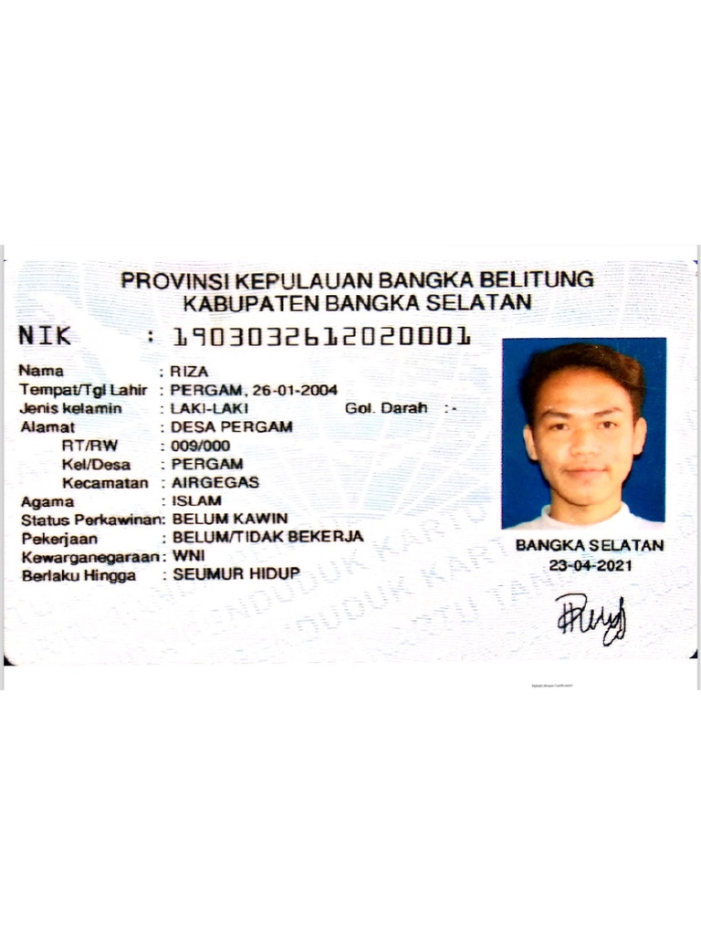 Fotocopy KTP Riza | PDF
