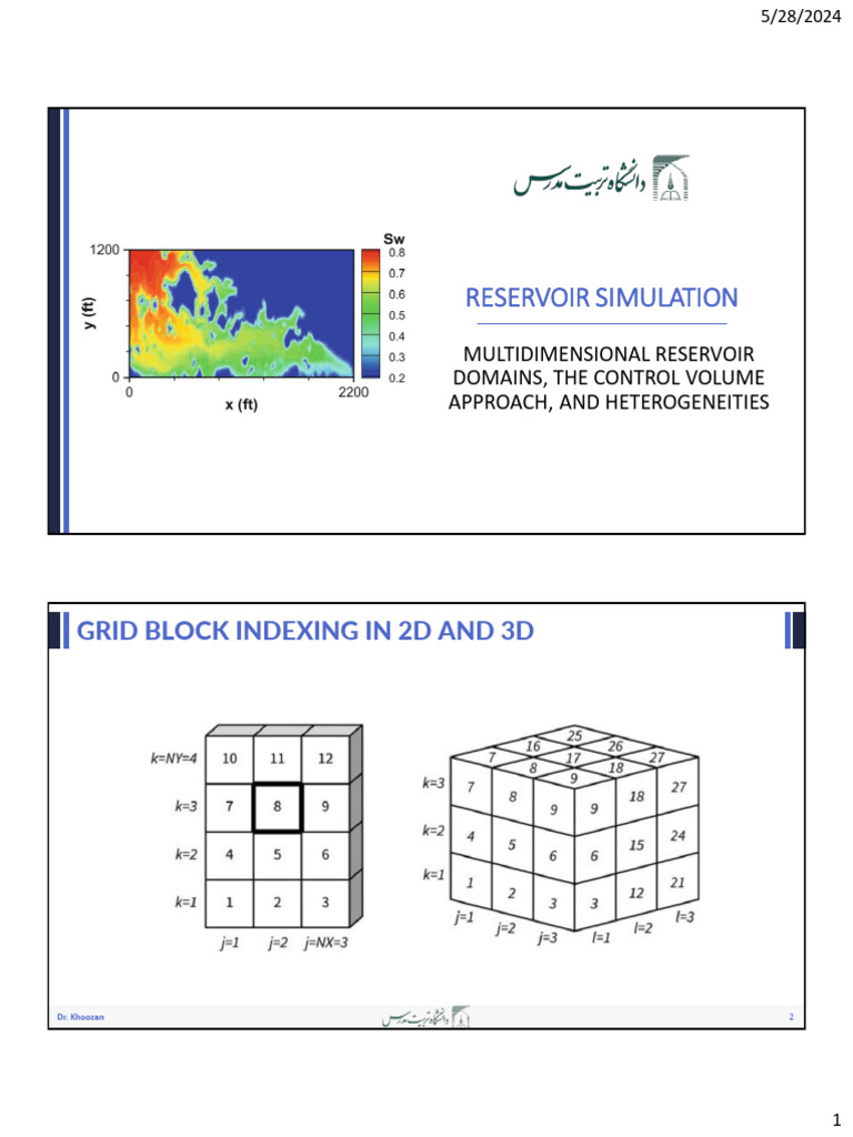 Reservoir Simulation: Grid Indexing Methods | PDF | Matrix (Mathematics ...
