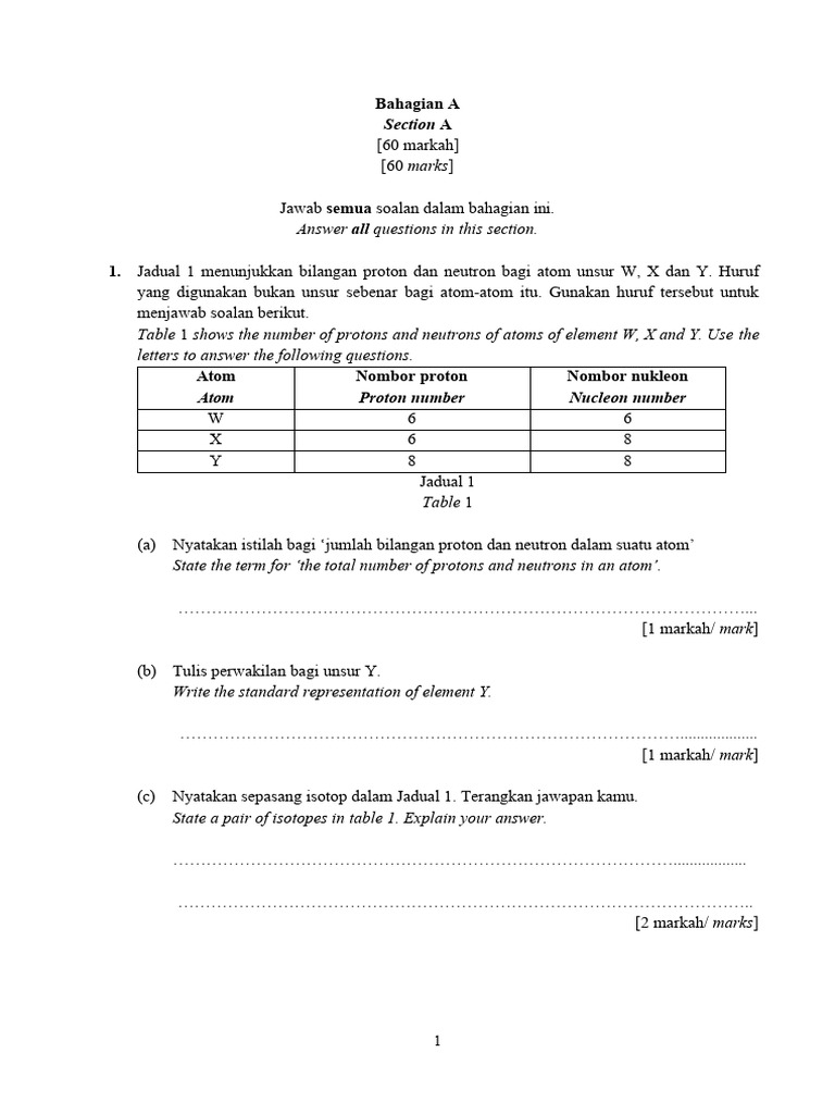 Kertas 2 Kimia Tingkatan Pdf