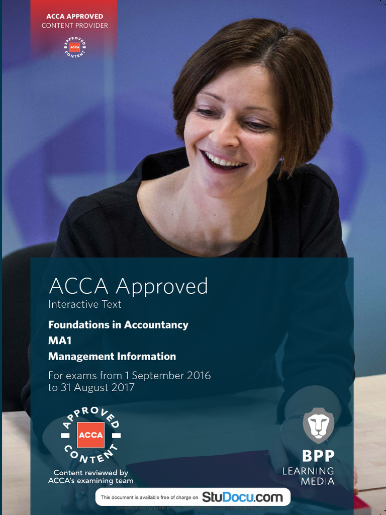 MA1 BPP Study Text 2017 | PDF | Multiple Choice | Payroll