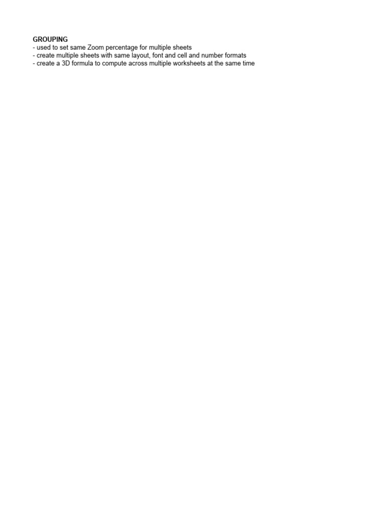 Lesson 2-Working With Multiple Worksheets and Workbooks | PDF | Revenue ...