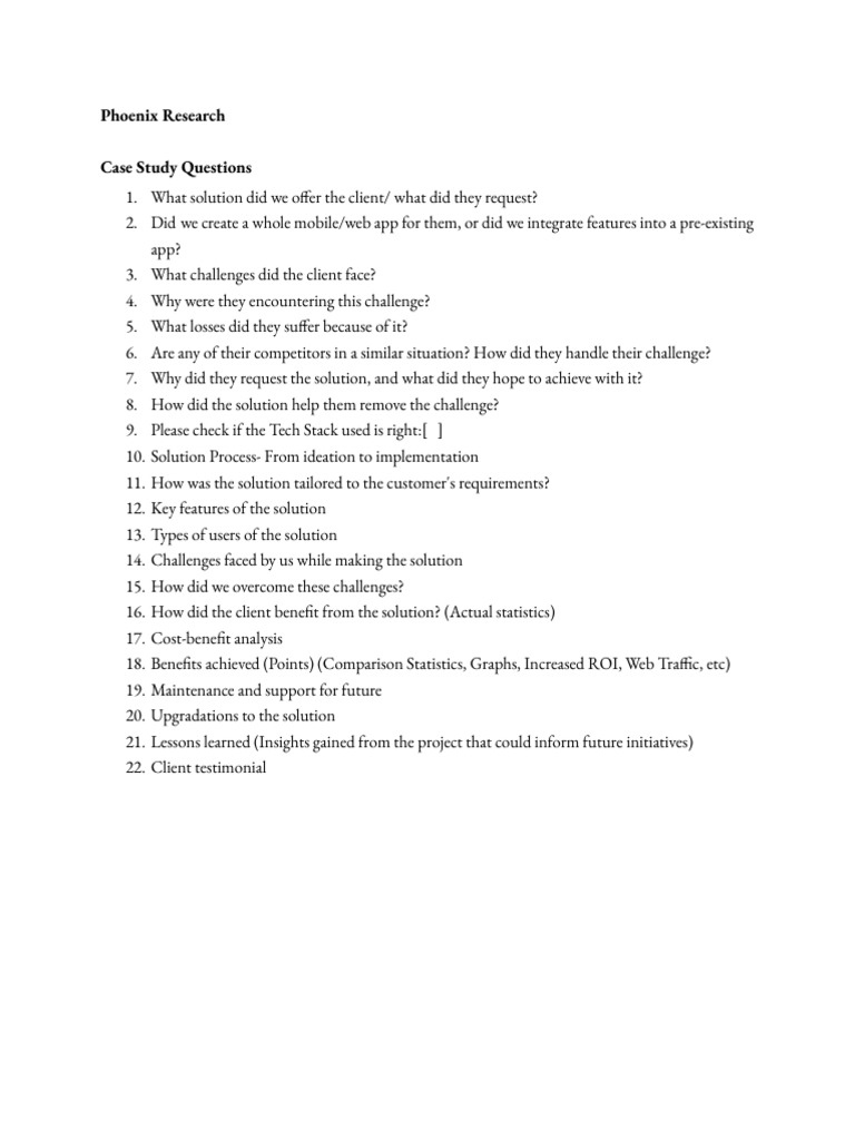 Phoenix Research | PDF | Career & Growth | Business