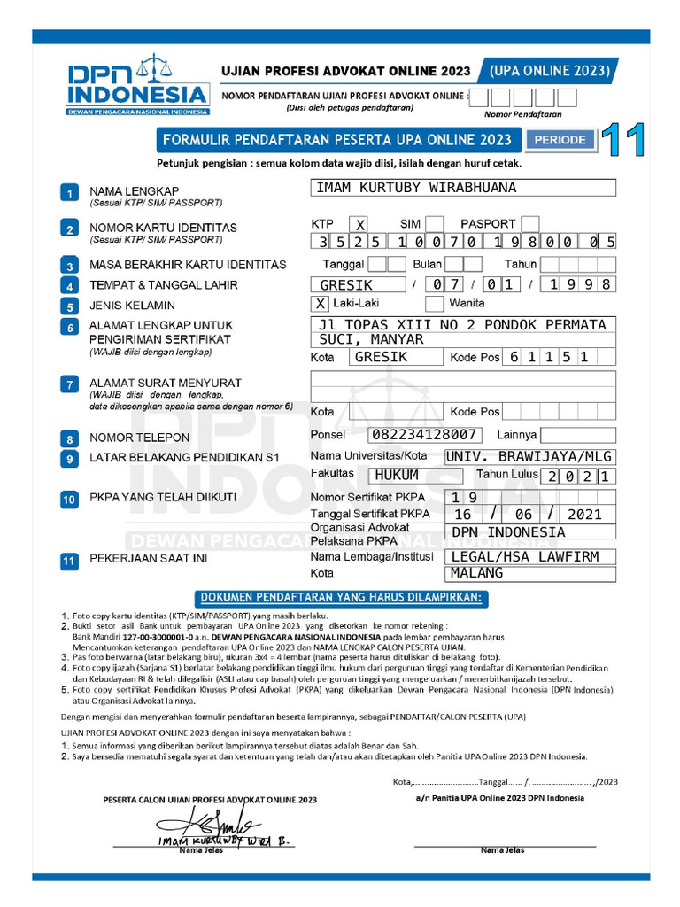 DPN Indonesia Contact Info | PDF