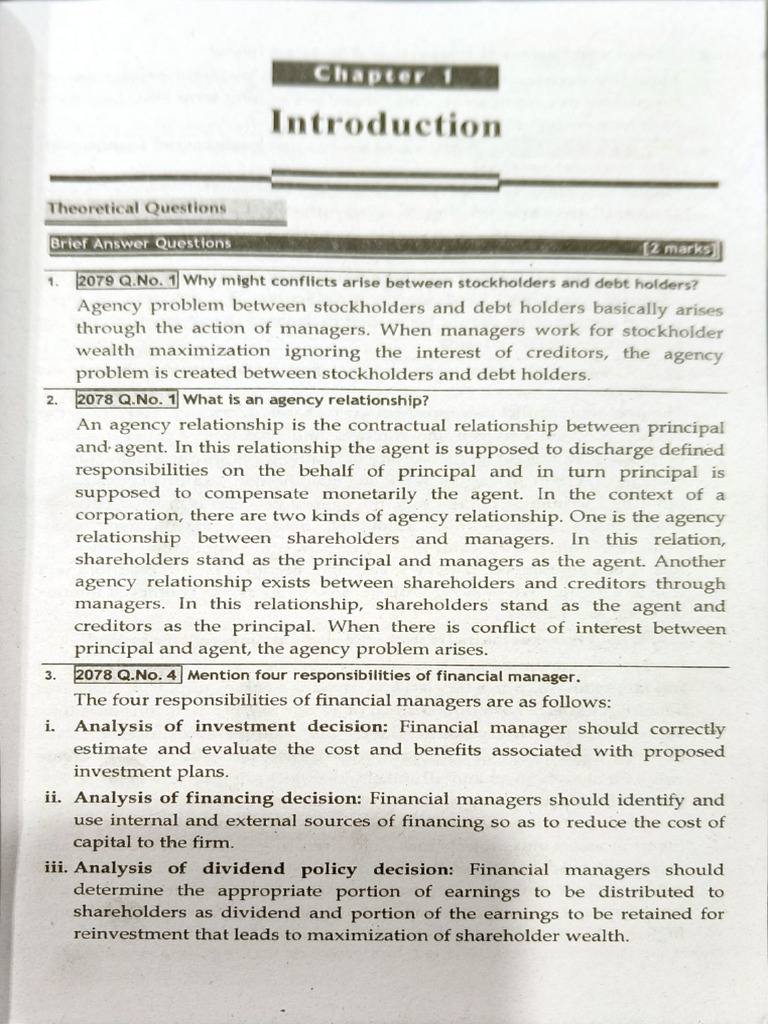 Corporate Finance Solutions | PDF
