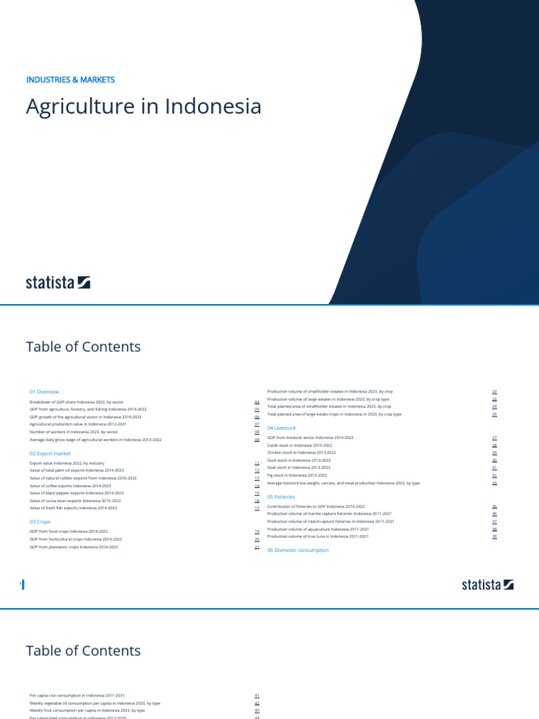 Indonesia's Agricultural Sector Insights | PDF | Gross Domestic Product ...
