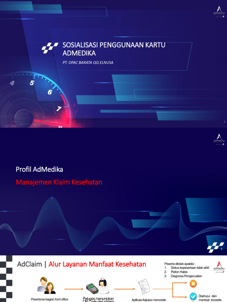 Materi Sosialisasi Manfaat Gigi Admedika Pt. Opac Barata QQ Project | PDF