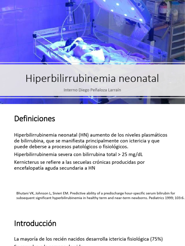 Hiperbilirrubinemia Neonatal | PDF | Especialidades Medicas | Medicina CLINICA