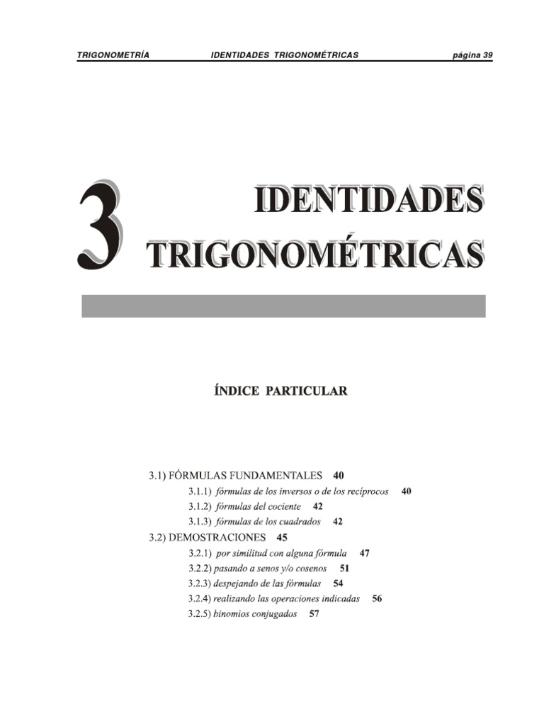 Identidades Trigonometricas | PDF | Funciones trigonométricas ... Identidades Trigonometricas | PDF | Funciones trigonométricas ...