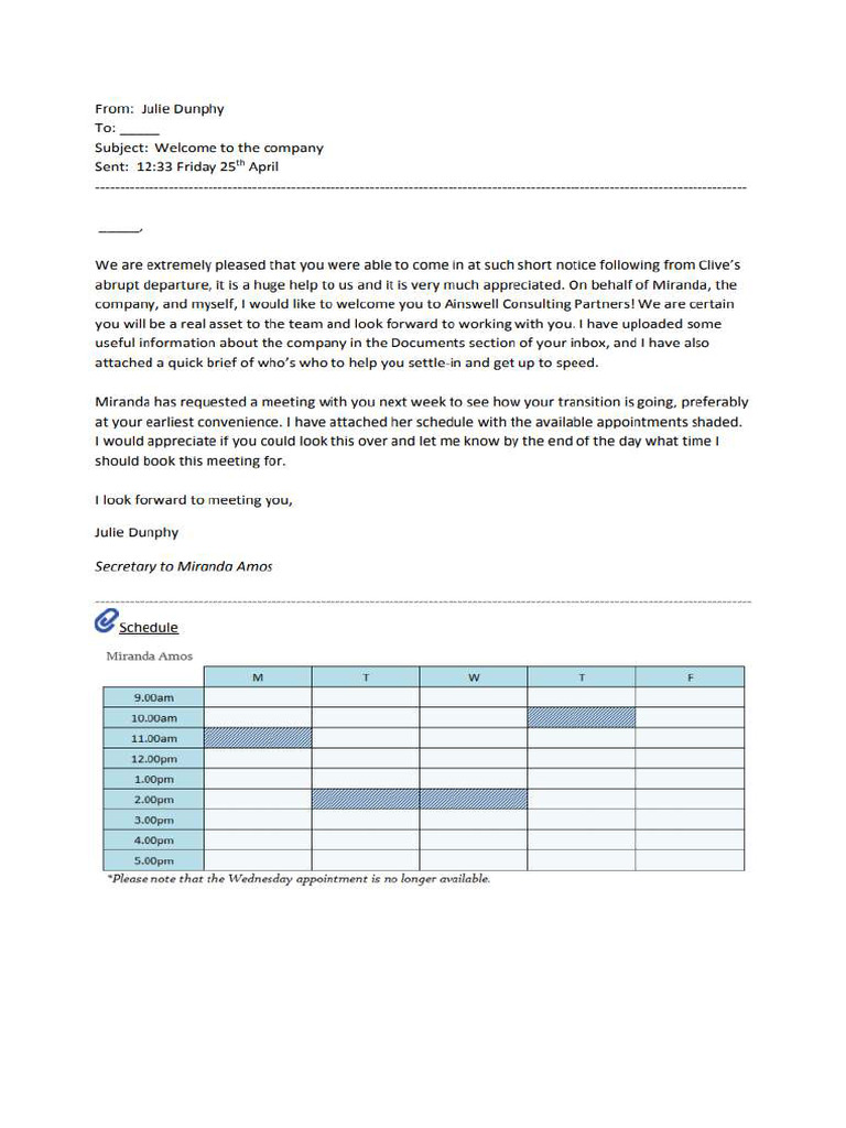 E Tray Exercise 1 | PDF