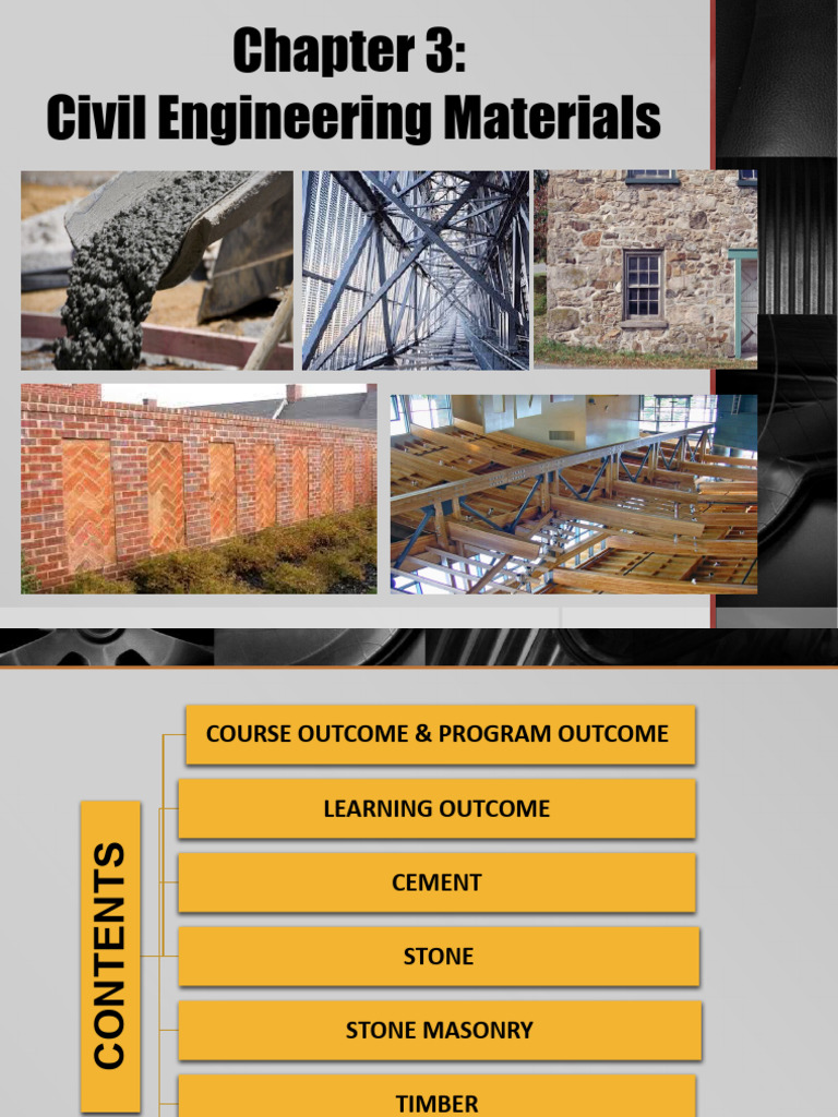 CHAPTER 3 Civil Engineering Materials | PDF | Concrete | Rock (Geology)