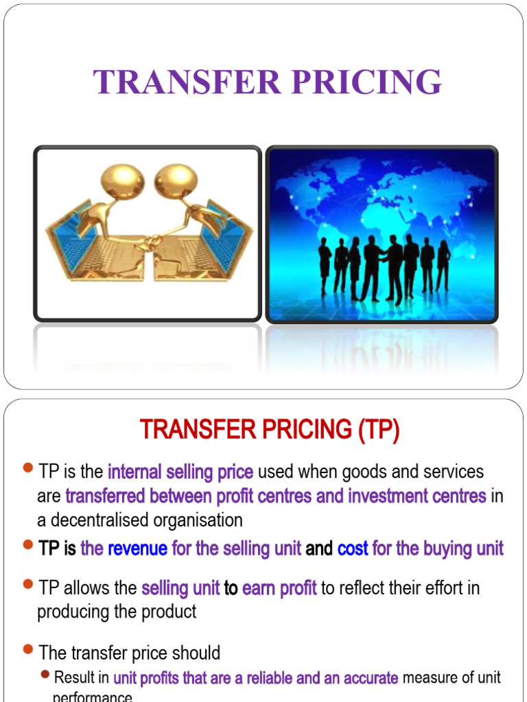TRANSFER PRICING | PDF | Profit (Economics) | Cost