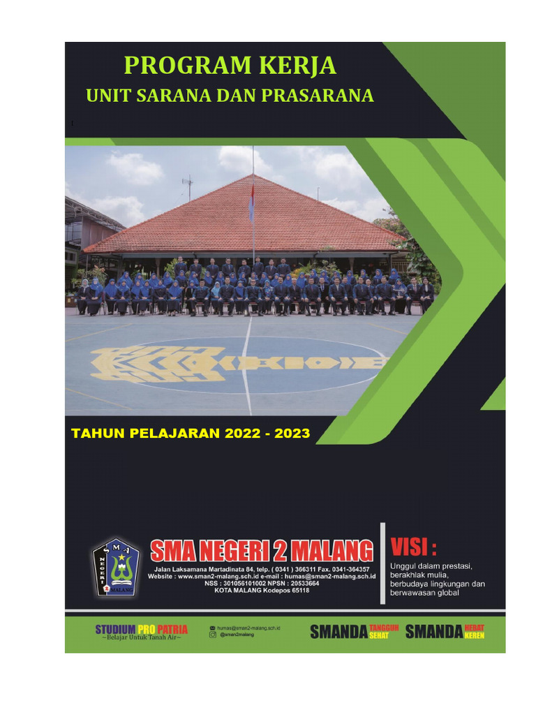 Program Kerja Sarpras 2022-2023-Print | PDF