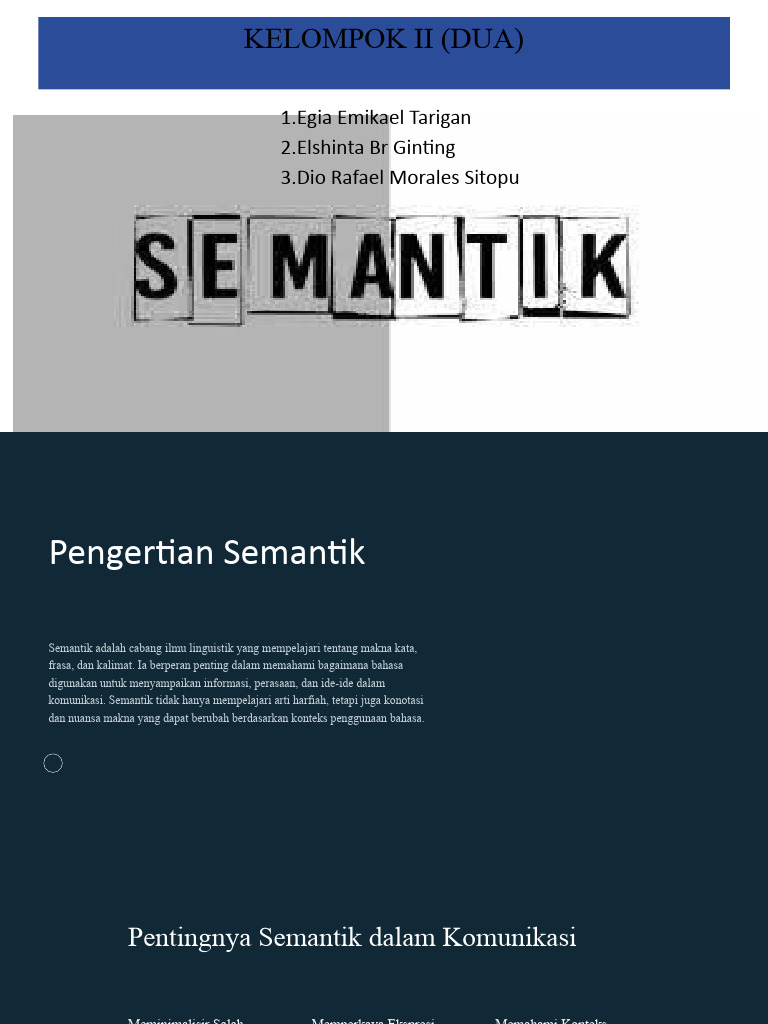 Pengantar Apa Itu Semantik | PDF
